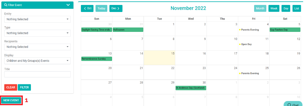 How to create a simple calendar event